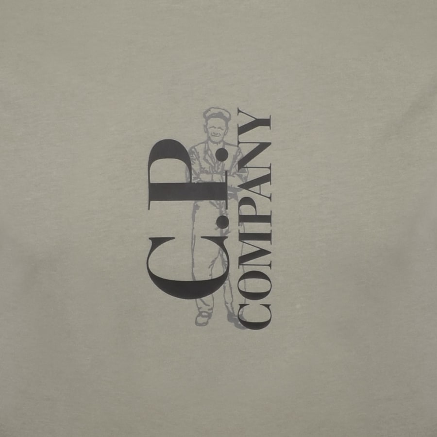 CP Company Logo T Shirt Fallen Rock | Mainline Menswear